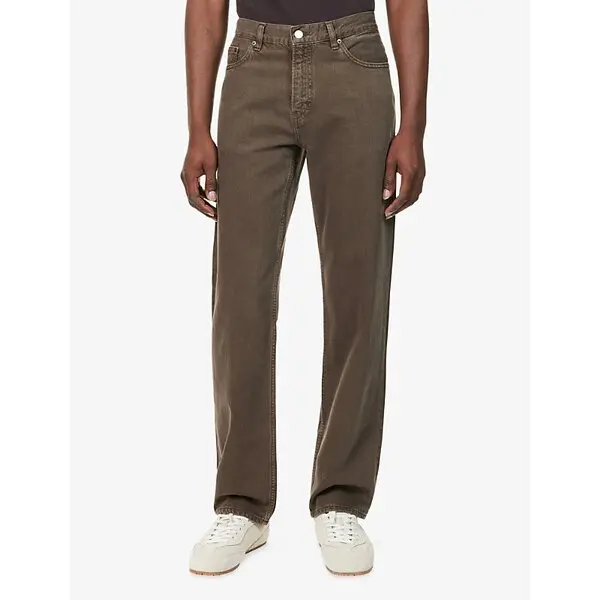 FRAME Relaxed Straight-leg Cotton-blend Jeans