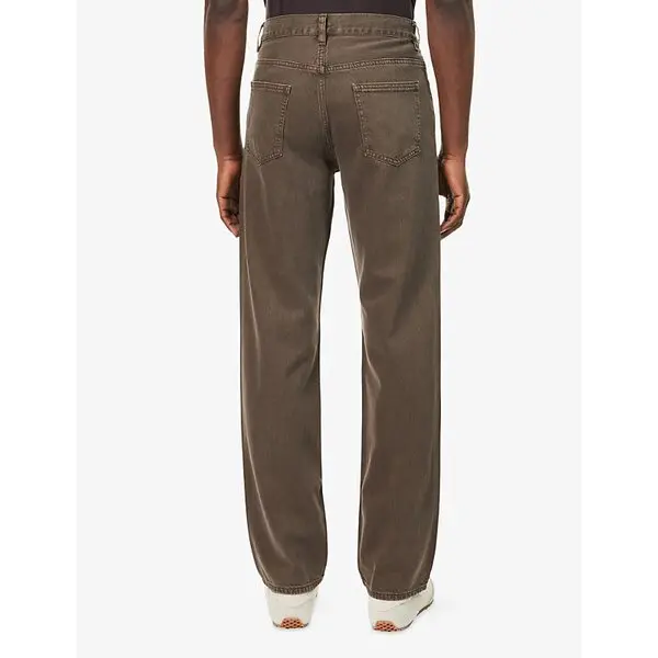 FRAME Relaxed Straight-leg Cotton-blend Jeans