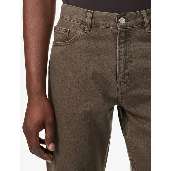 FRAME Relaxed Straight-leg Cotton-blend Jeans