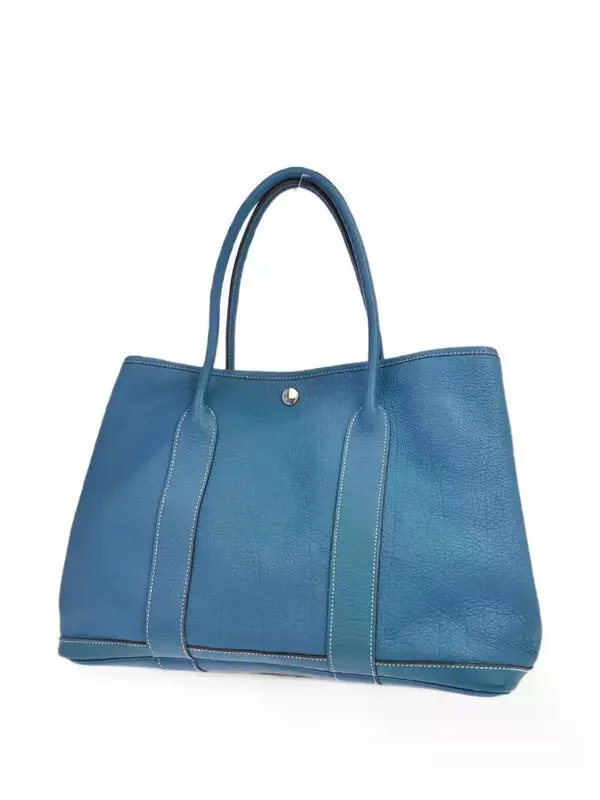 Hermès 2011 Togo Garden Party Tote Bag - Blue