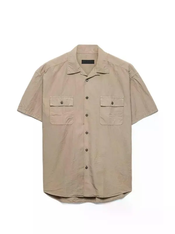 Prada Cotton-blend Shirt - Grey