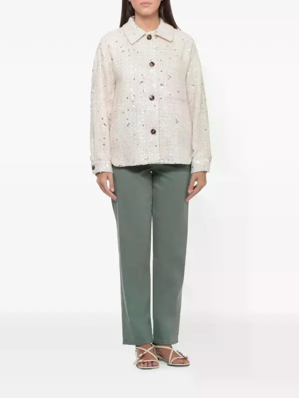 EMME Sequin-embellished Tweed Jacket