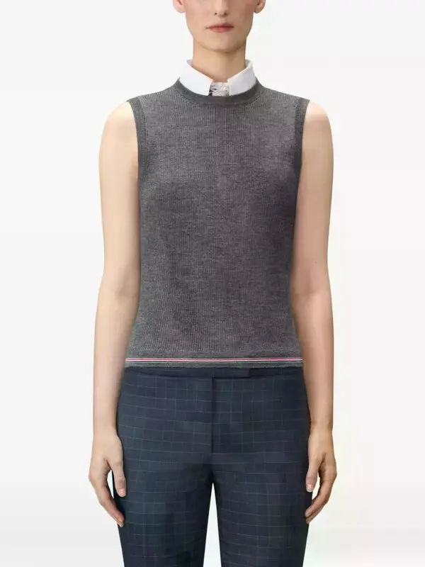 Thom Browne Rwb Stripe Shell Top
