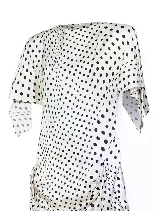 Stella McCartney Polka-dot Draped Dress