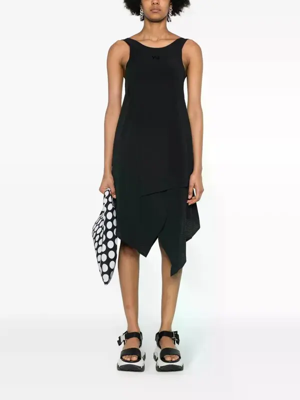 Y3 Layered Asymmetric Mini Dress