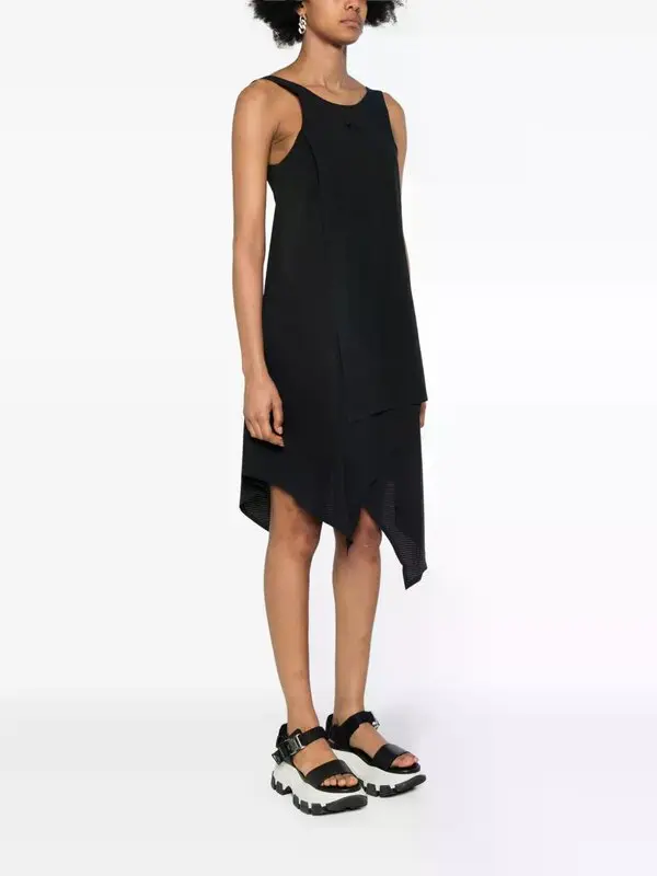 Y3 Layered Asymmetric Mini Dress