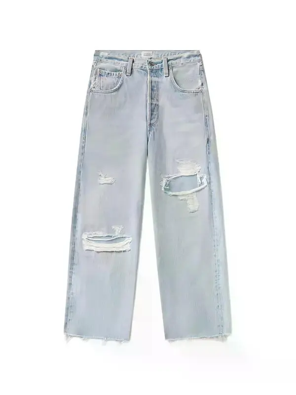Citizens Of Humanity Distressed Raw-cut Jeans - Blue
