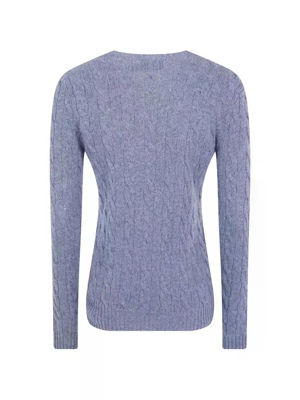 Polo Ralph Lauren Cable-knit Crew Neck Sweater - Grey