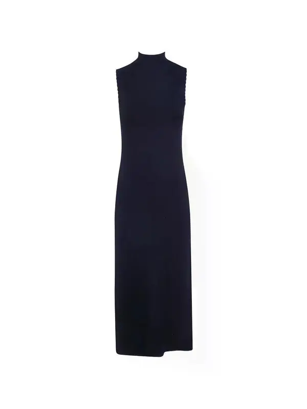 TWINSET High-neck Sleeveless Midi Dress
