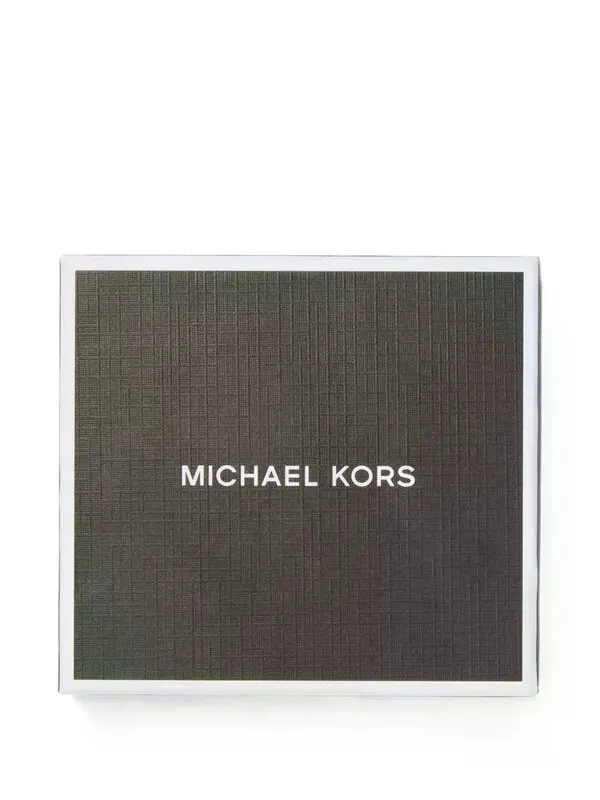 Michael Kors Monogram-pattern Logo-plaque Belt And Wallet Set