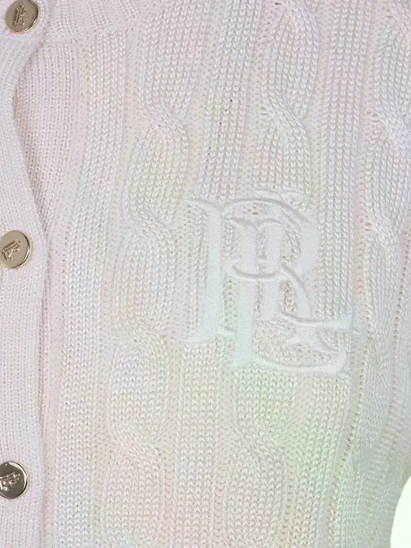 Ralph Lauren Cable-knit Embroidered Cardigan