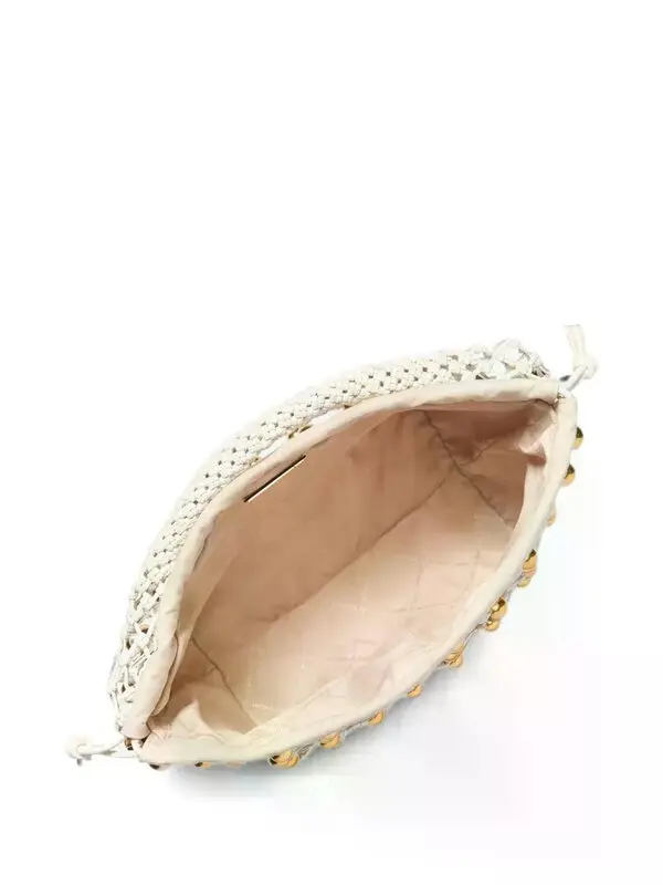 Michael Kors Small Gwen Bead-embellished Woven Shoulder Bag
