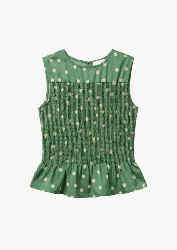 Mind Traveler Top Cora Topos Verde
