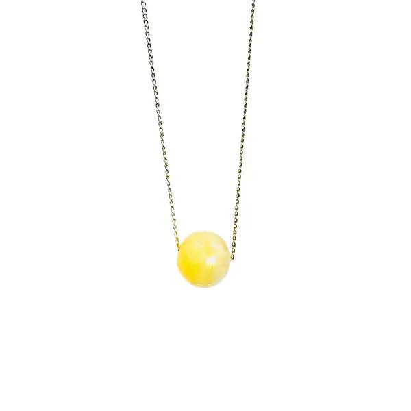 LEXI JEWELRY Golden Glow Calcite Necklace - Yellow