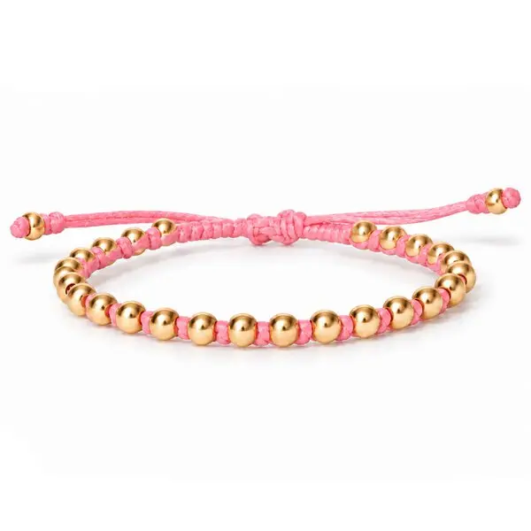 HARBOUR UK Vermeil Rope Bracelet - Pink