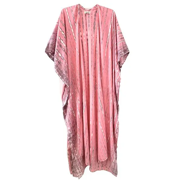 Pink Haley Sara Hand Dyed Kimono - Pink