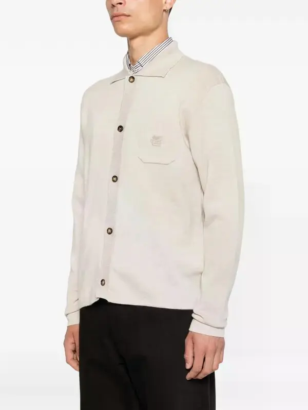 Etro Logo-embroidered Button-up Cardigan
