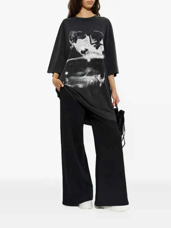 Off-White Graphic-print Mini T-shirt Dress