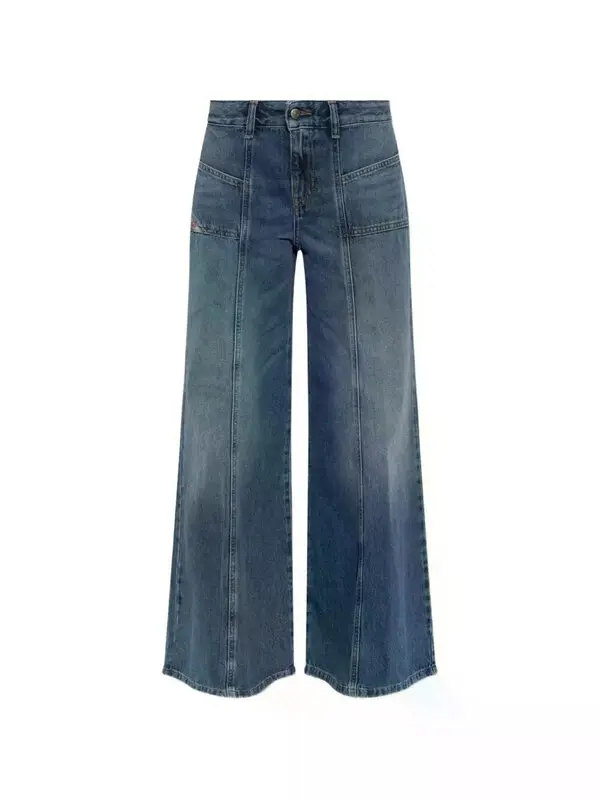DIESEL® D-akii Panelled Jeans - Blue