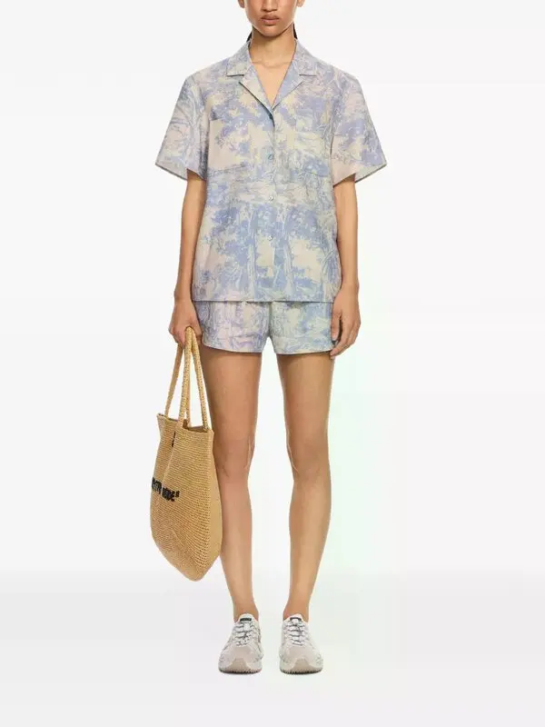 Off-White Landscape Print Shirt - Blue