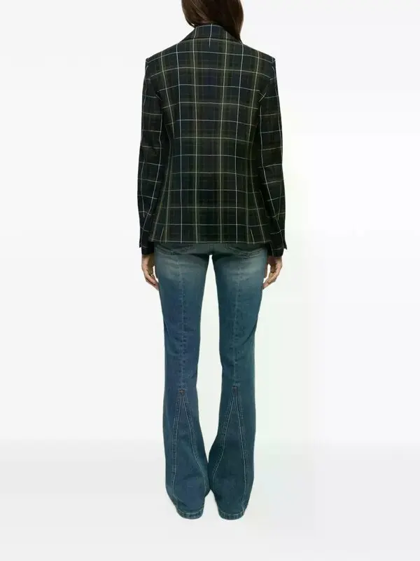 Zadig&Voltaire Vavy Tartan-print Single-breasted Blazer