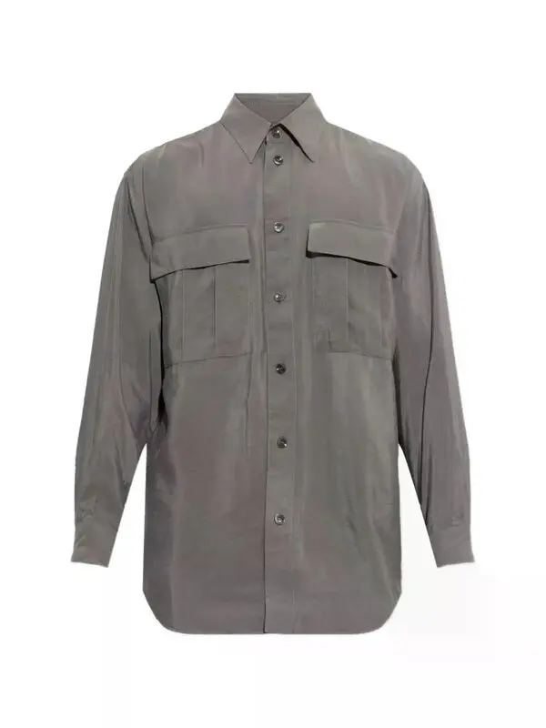 Giorgio Armani Flap-pocket Shirt - Grey
