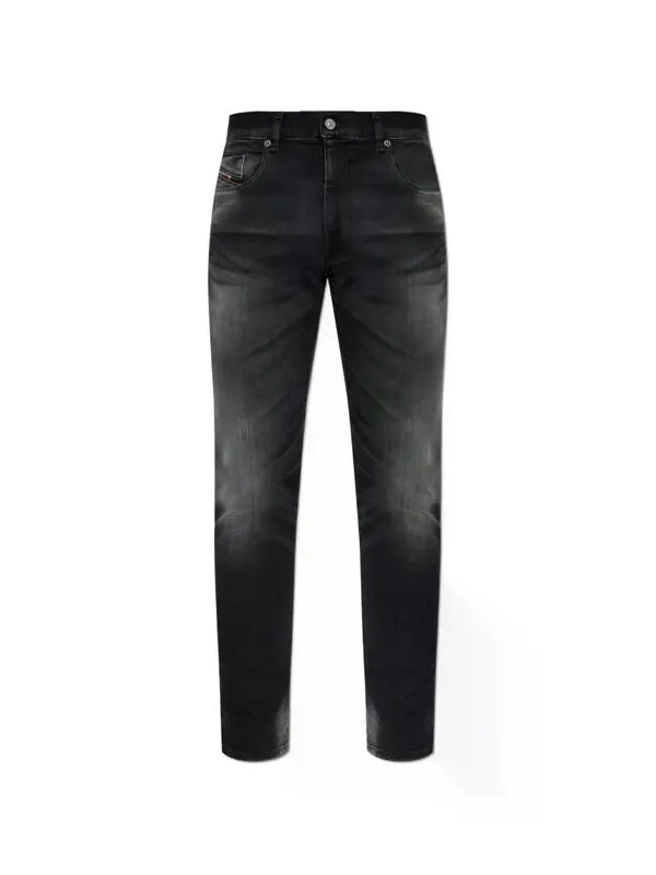 DIESEL® D-strukt Faded-effect Jeans - Black