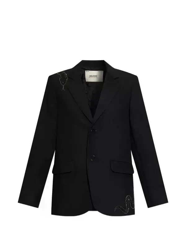 Zadig&Voltaire Vanille Crystal-embellished Blazer - Black