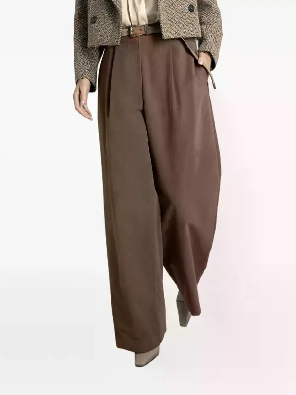 Brunello Cucinelli Moleskin Pleated Trousers