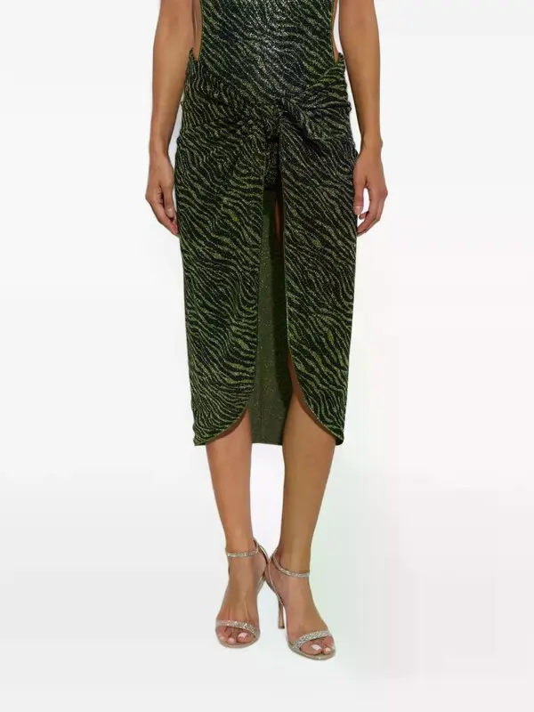 Oseree Zebra-print Lurex Pareo
