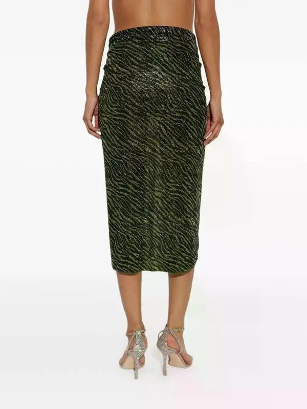 Oseree Zebra-print Lurex Pareo