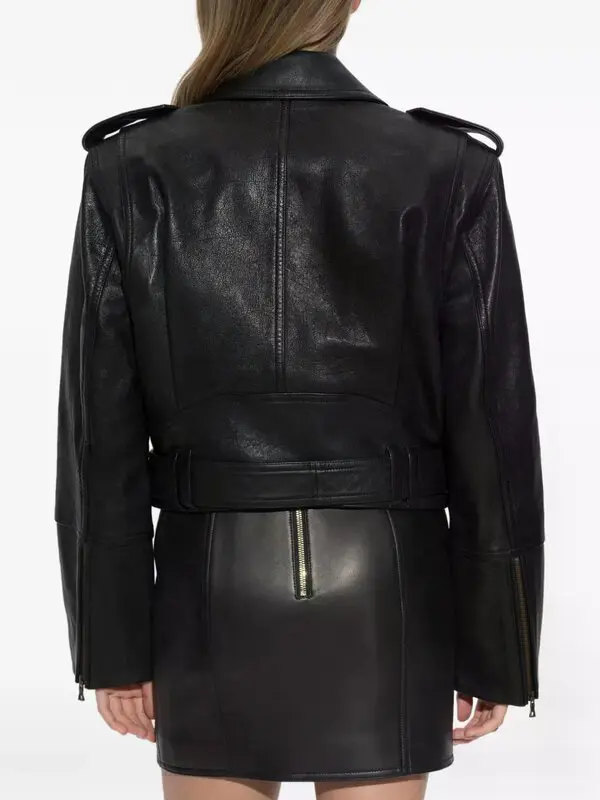 Balmain Belted Biker Jacket