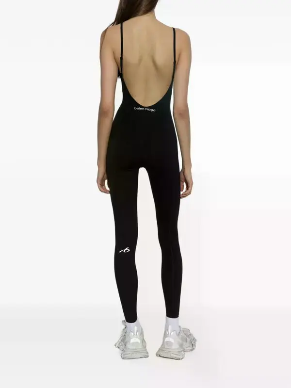 Balenciaga Logo-print Panelled Jumpsuit