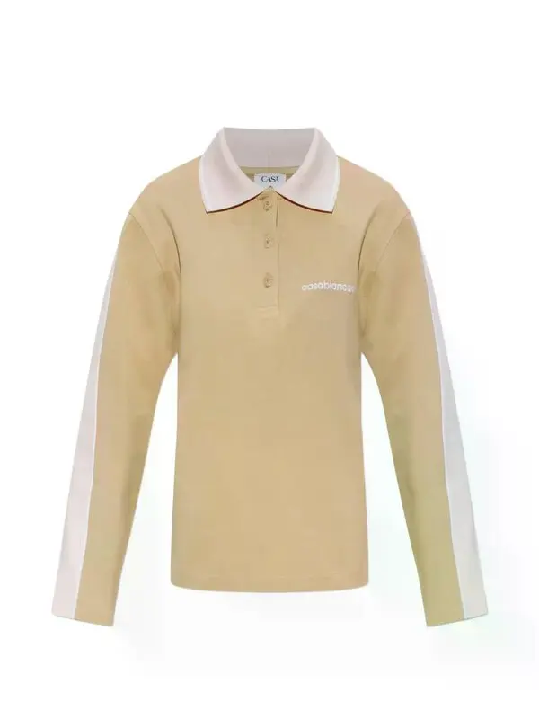 Casablanca Logo-embroidered Long-sleeve Sweater - Neutrals