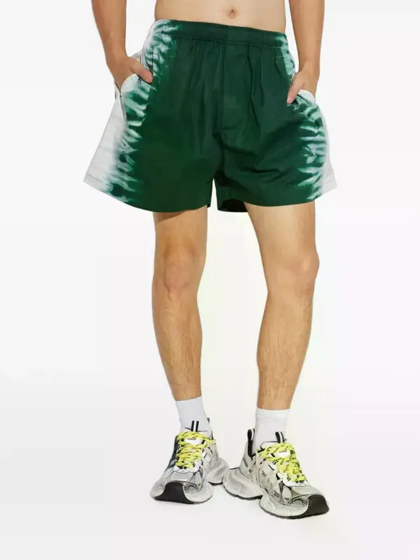 Balenciaga Tie-dye Cotton Shorts