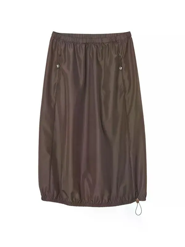Cecilie Bahnsen Fie Bubble Midi Skirt - Brown