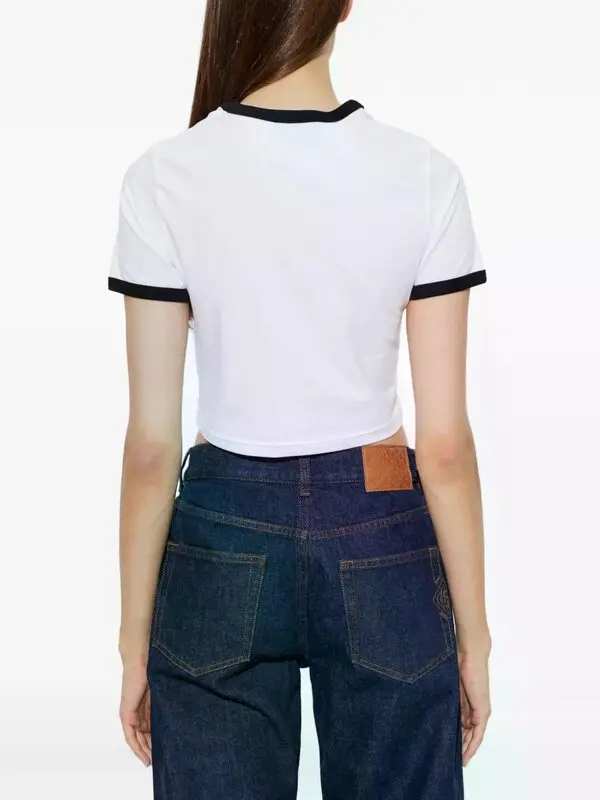 Casablanca Logo-print Cropped T-shirt