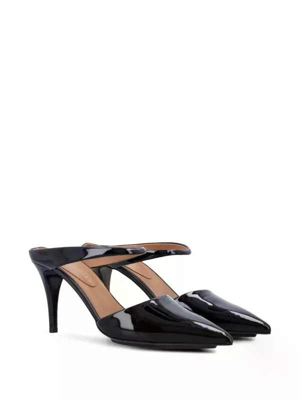 Stella McCartney Patent Finish Heeled Mules