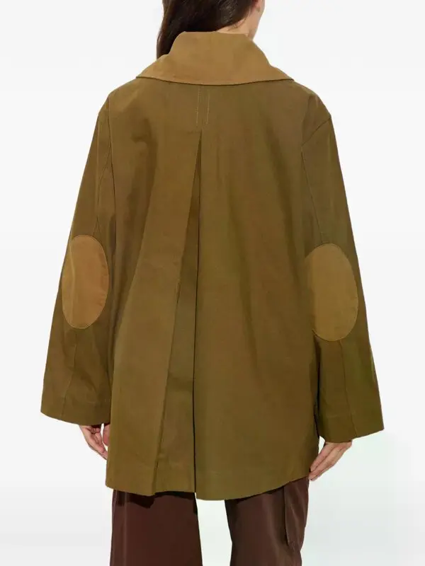 GANNI Patch-pocket Cotton Military Jacket
