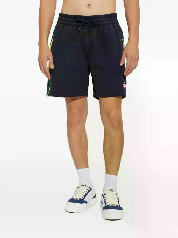 Casablanca Logo-patch Side-stripe Track Shorts