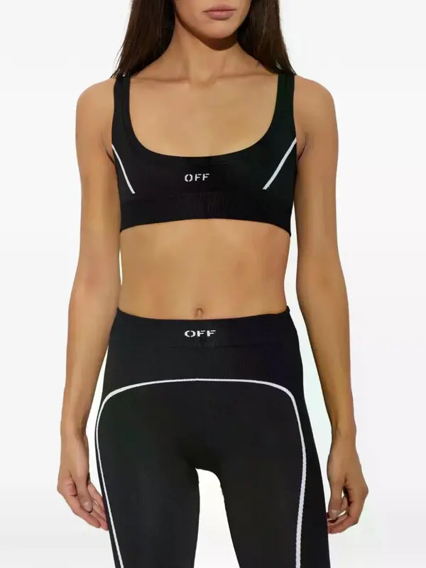 Off-White Logo-embroidered Sports Bra