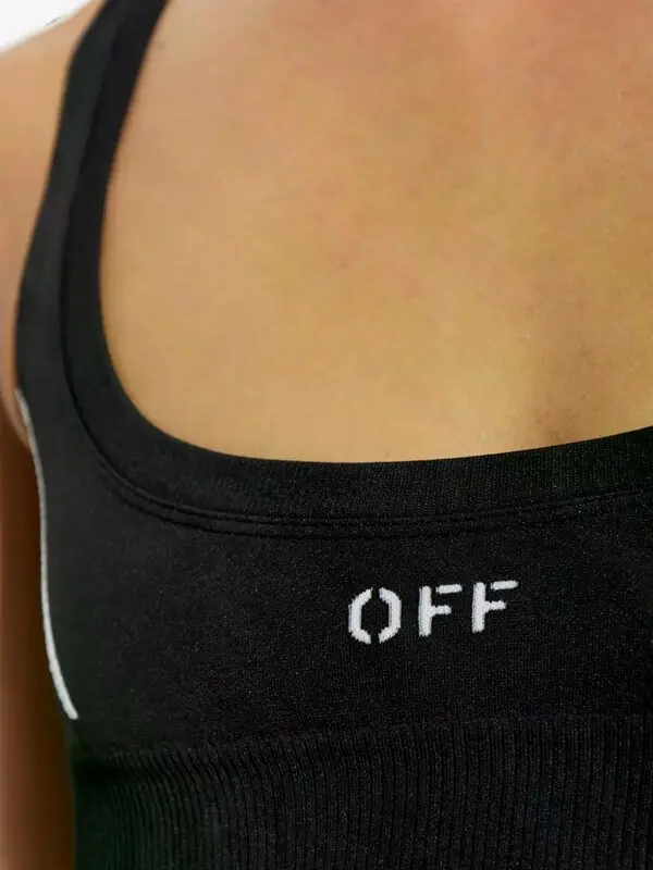 Off-White Logo-embroidered Sports Bra