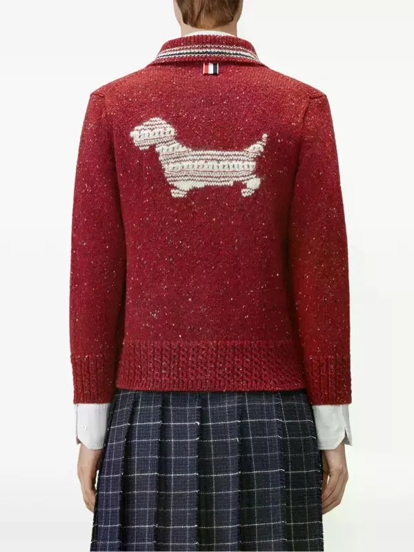 Thom Browne Hector Pointelle-knit Cardigan