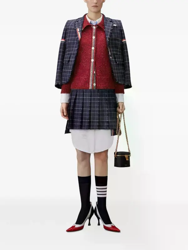 Thom Browne Hector Pointelle-knit Cardigan