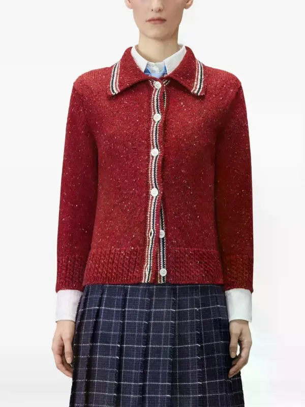 Thom Browne Hector Pointelle-knit Cardigan