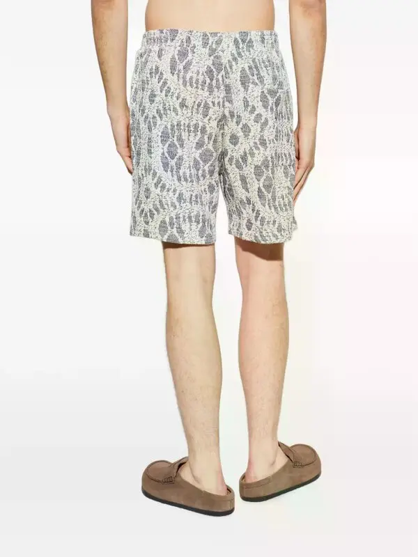 SAMSOE SAMSOE Sajabari Jacquard-patterned Shorts - Neutrals