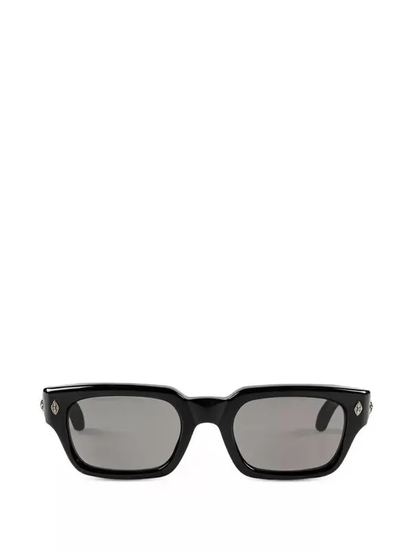 Chrome Hearts Rectangle-frame Sunglasses - Black