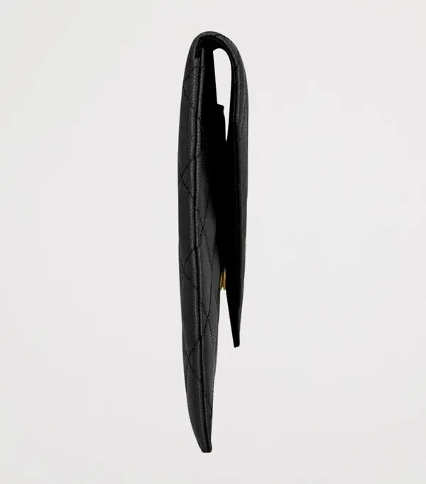 Saint Laurent Quilted Leather Uptown Clutch Bag