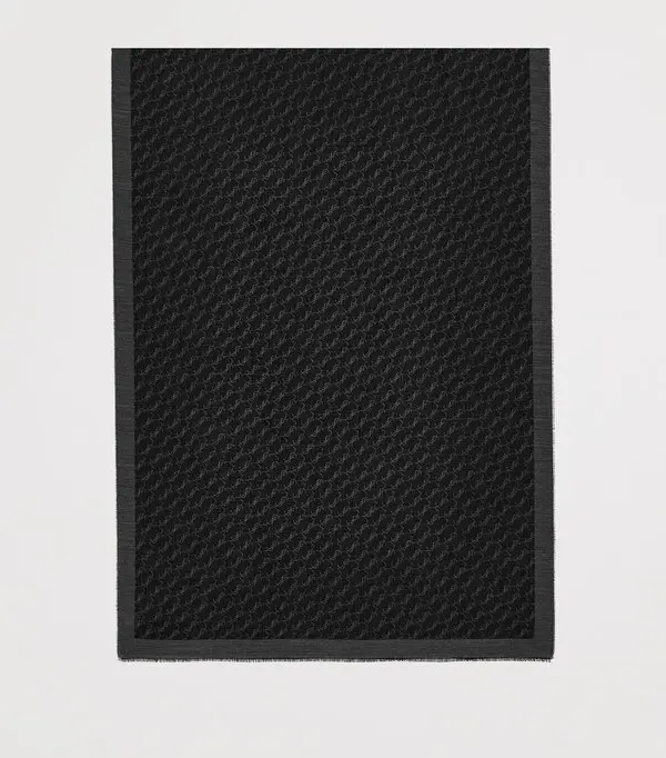 Saint Laurent Cashmere-silk Monogram Scarf