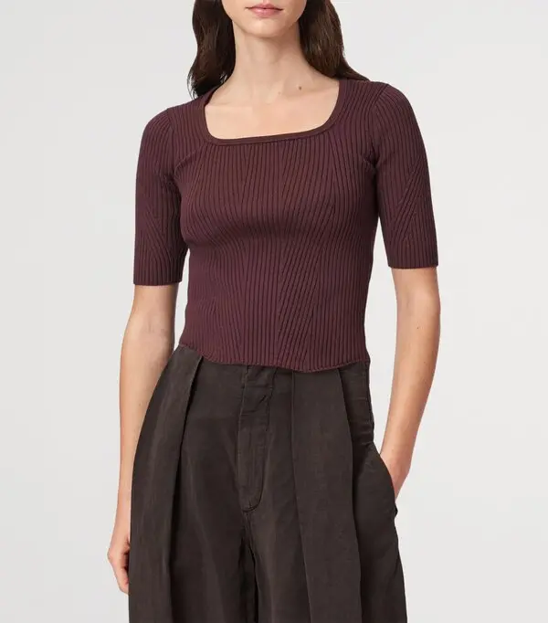 ALLSAINTS Cruz Hally Top - Brown